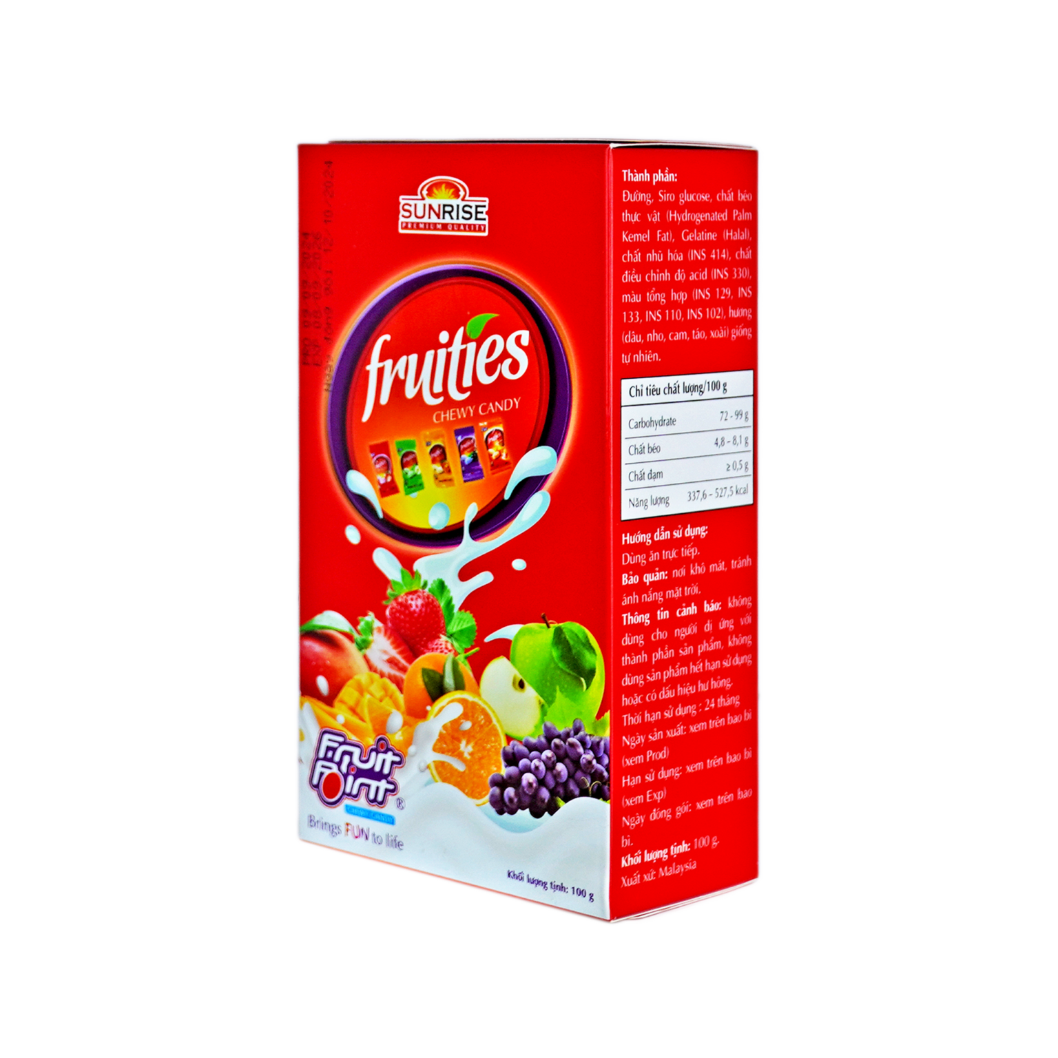 Kẹo trái cây Fruit Point hộp 100 g – Công ty TNHH TMDV Nhật Thăng